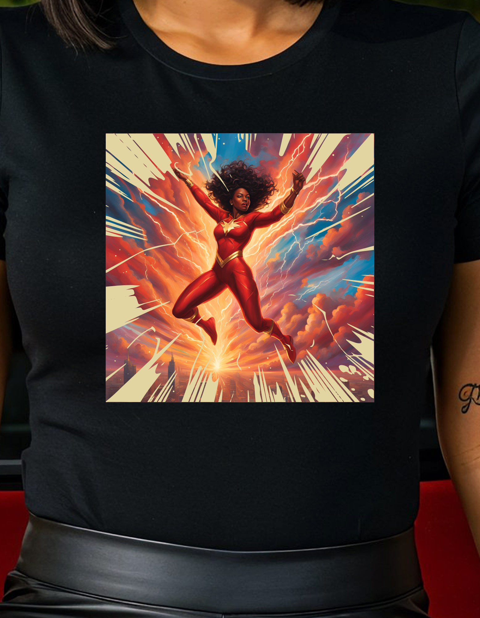 Red Superhero Graphic Tee – The Tangy Tee Shop